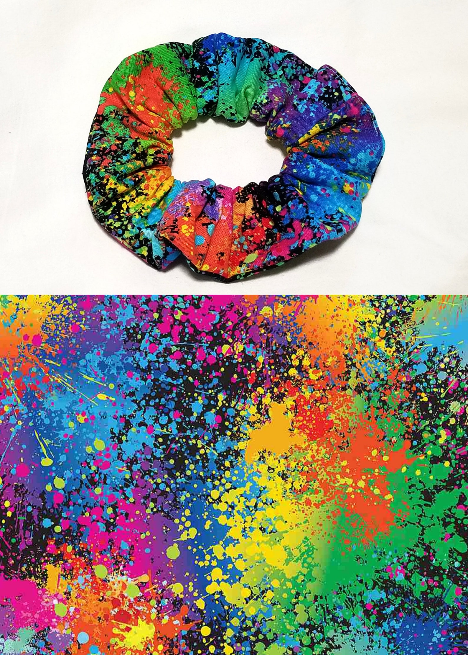 Artist Painter Color Blobs Face Mask Hair Gum Abstract Art | Etsy