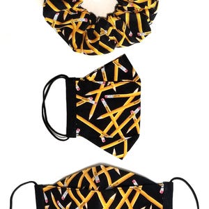 Artist Painter Paint Splashes Face Mask Hair Tie Abstract Art School ...