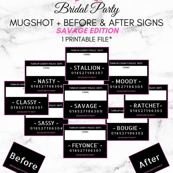 Custom Mugshot Signs - Etsy