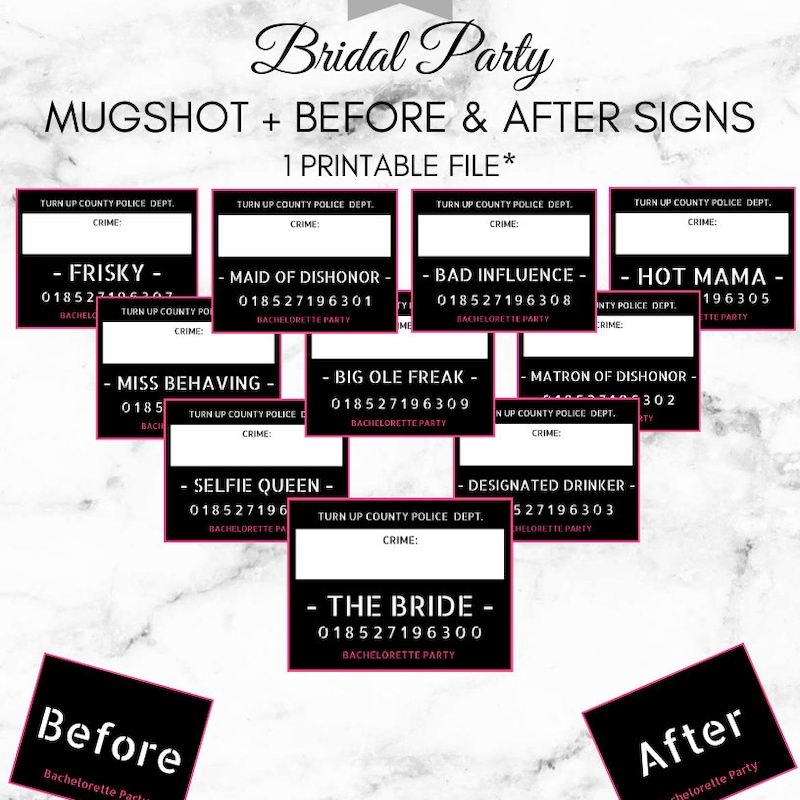 Mugshot Board - Etsy