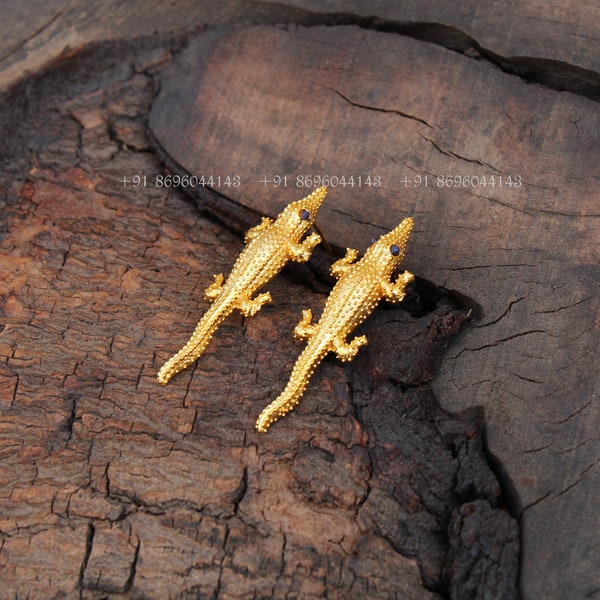 Crocodile Earrings - Etsy