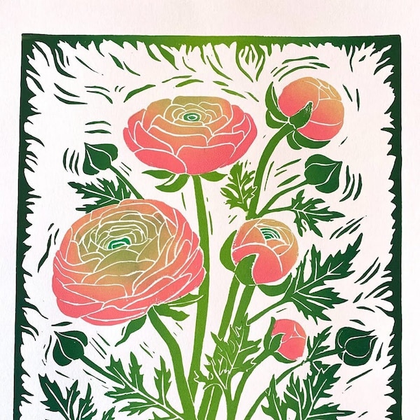 Ranunculus Print - Etsy