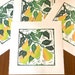 Bartlett Pear - Pear Block Print - Color Linocut Art - Etsy