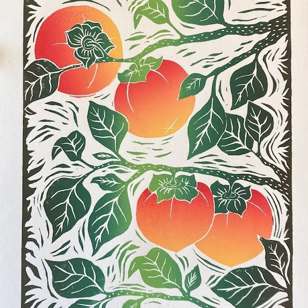 Linoleum Block Print - Etsy