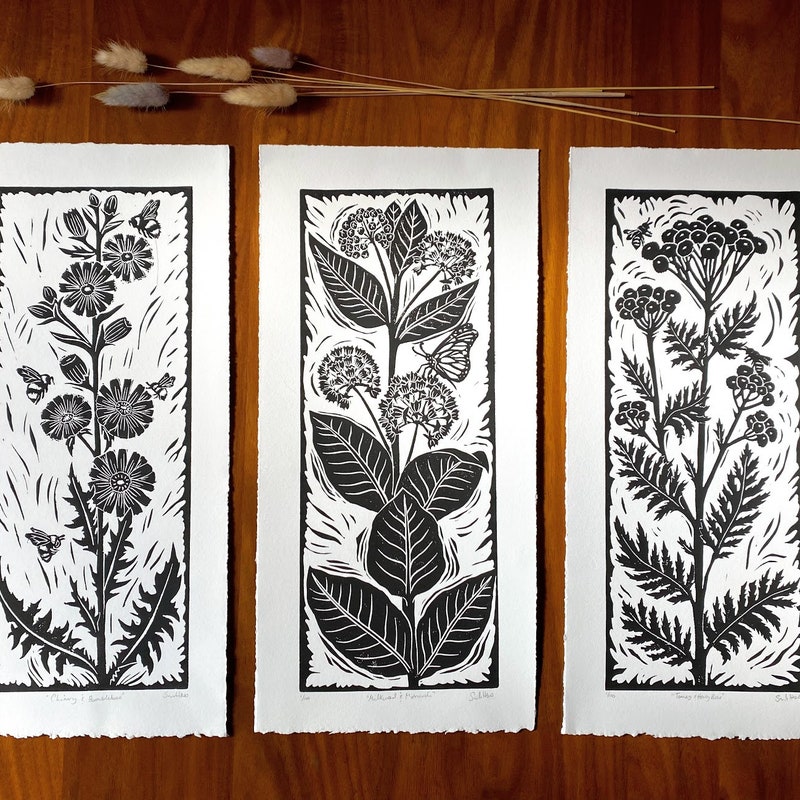 Linocut Block Print - Etsy