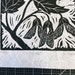 Maple Leaf Block Print - Black and White - Linocut Art - Fall Leaves - Etsy