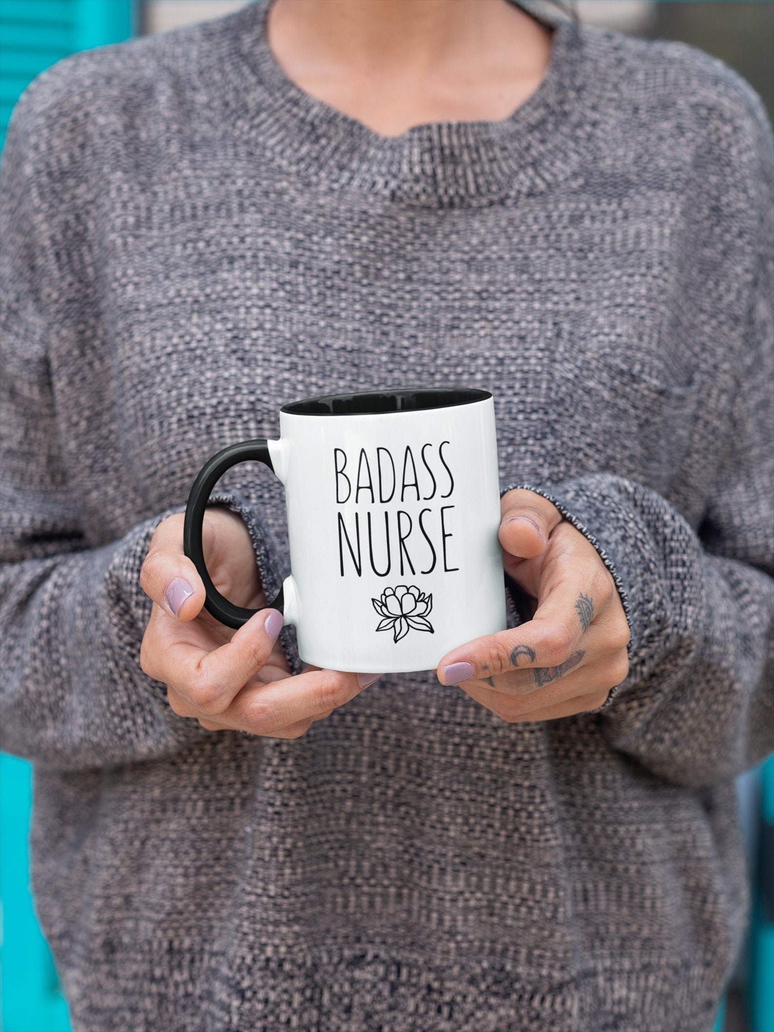 Badass Nurse Mug Personalized Badass Nurse Gift for Nurse Student Nurse ...