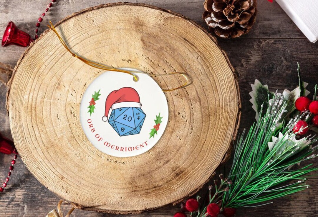 D20 Ornament Dnd Christmas Ornament D20 Dice Ornament D and D Ornaments ...