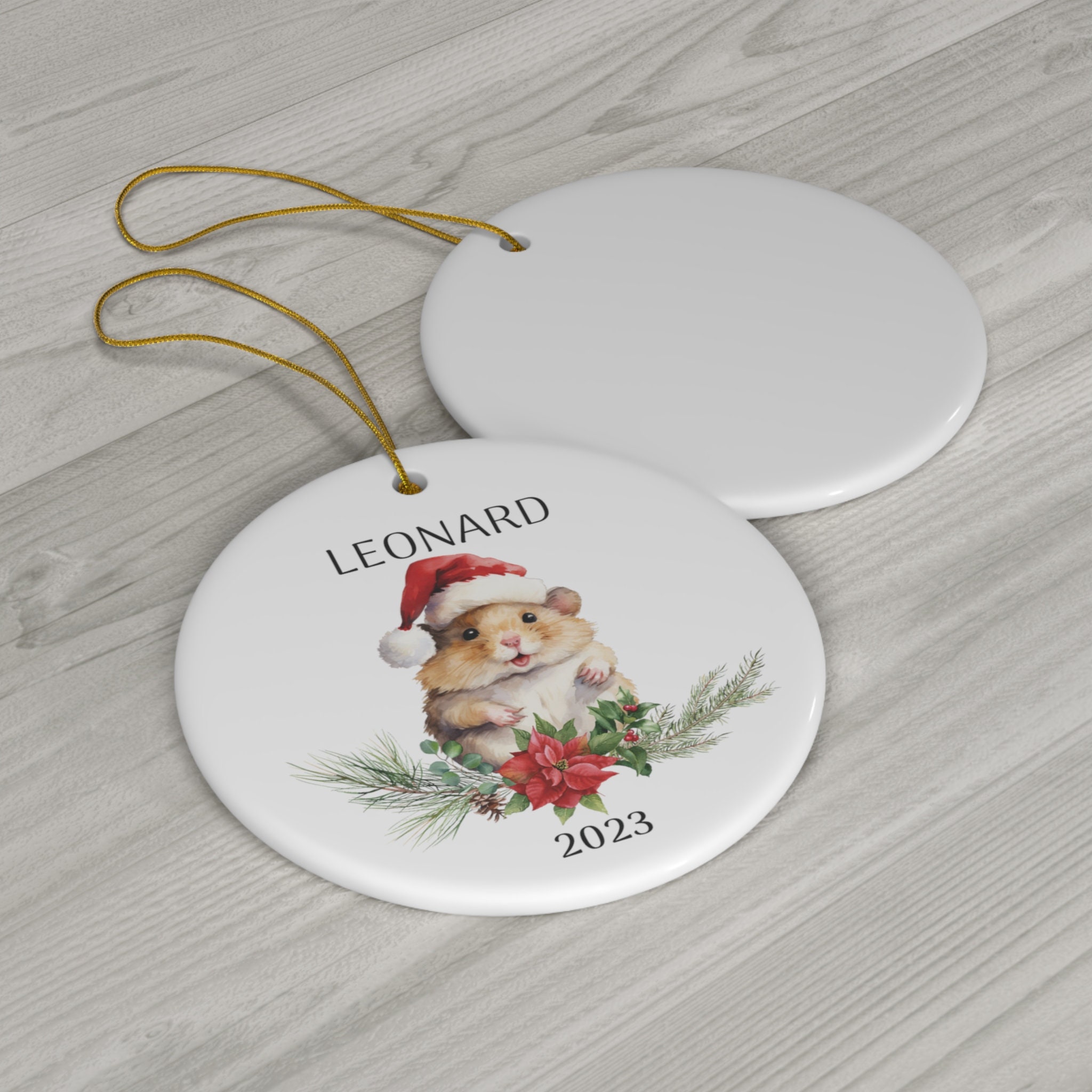 Custom Hamster Ornament New Hamster Gift Syrian Hamster Ornament ...