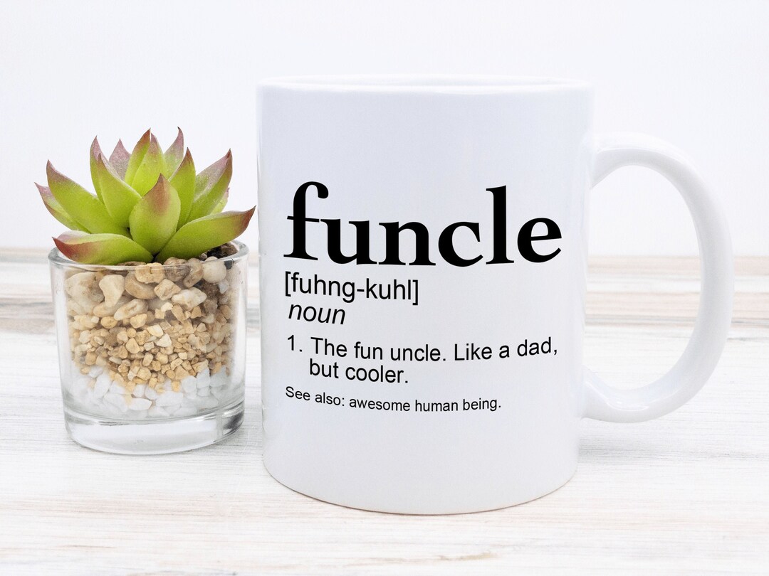 Funcle Mug Fathers Day Gift for Uncle Gift From Niece From Nephew Funny ...