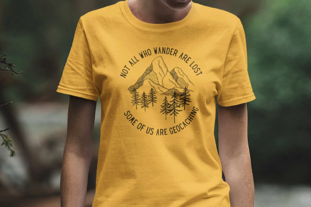 Geocaching Shirt Geocache Gift Geocacher Tshirt Hiking Shirt Forest ...