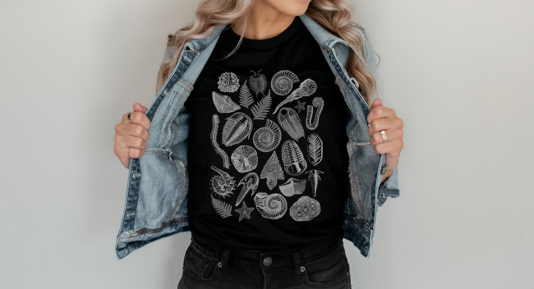 Fossil Shirt Paleontology Shirt Gift for Fossil Hunter Trilobite Shirt ...