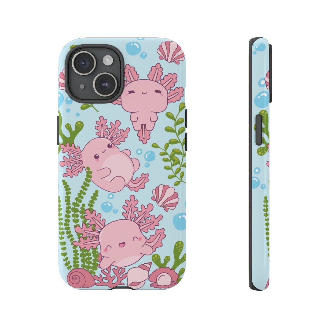Axolotl Phone Case Kawaii Phone Case Cute Axolotls Gift iPhone Pro Max ...