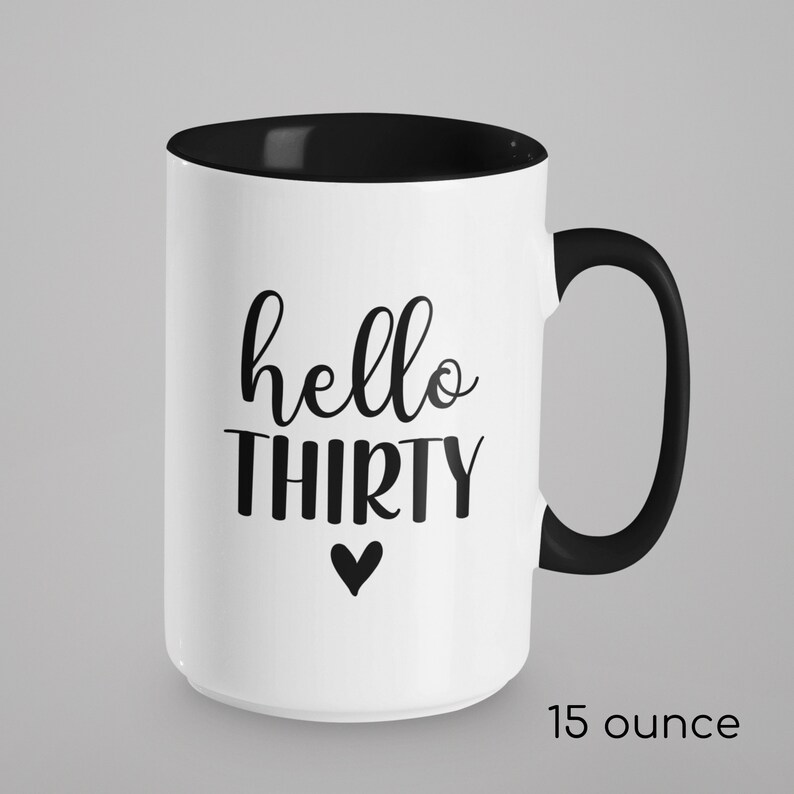 Hello Thirty Mug Hello 30 Gift for 30th Birthday - Etsy
