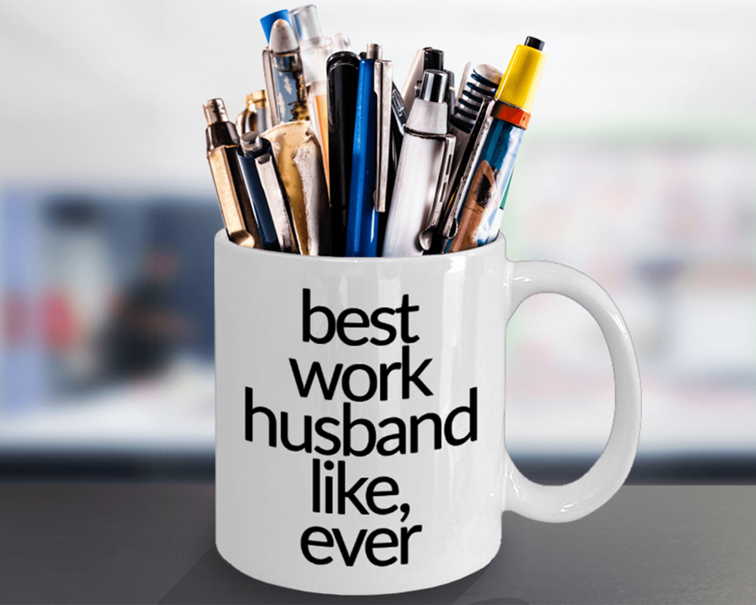 Best Work Husband Like Ever Mug Coworker Gift Funny Gift for | Etsy