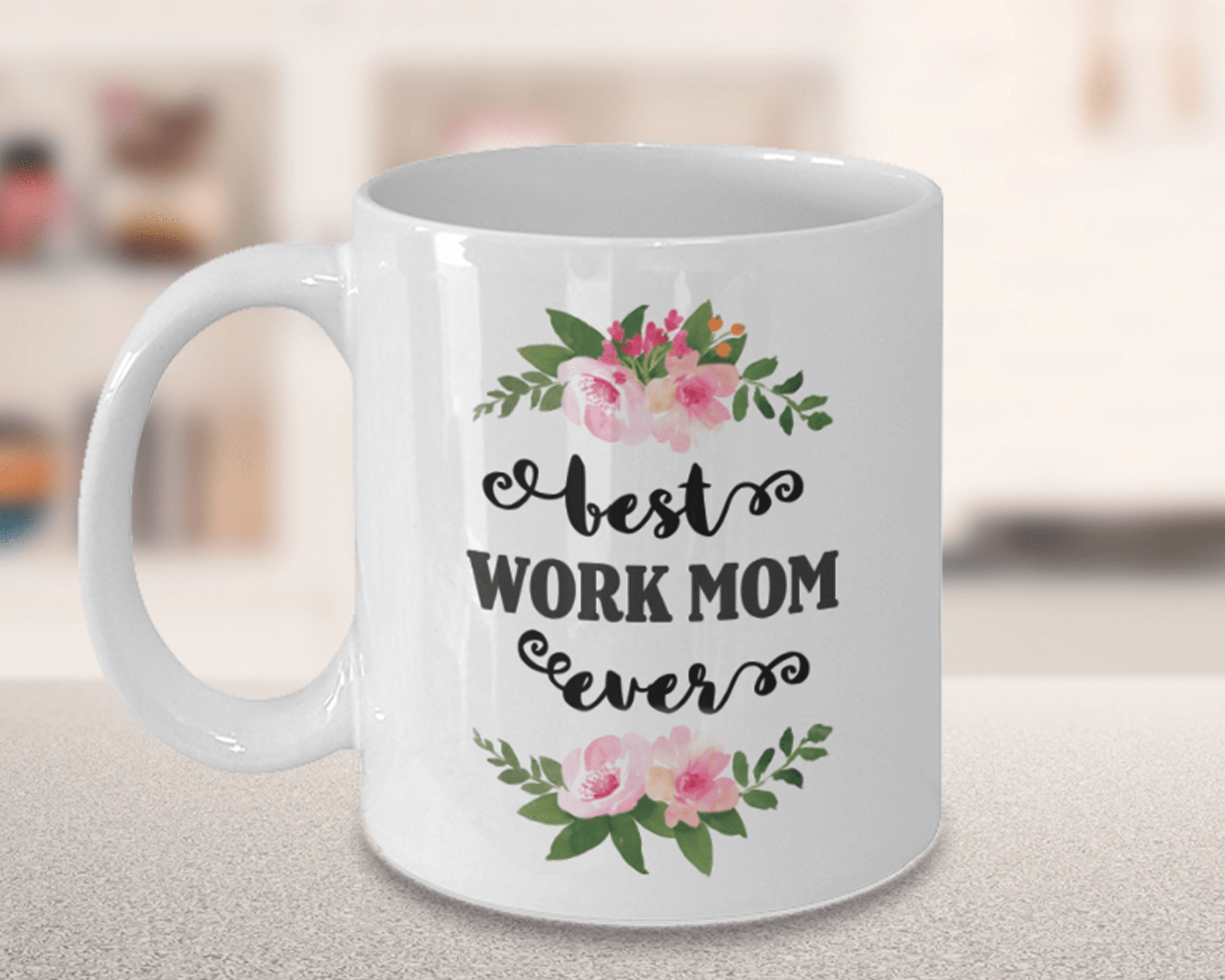 Coworker Mug Work Mom Funny Coworker Gift Best Work Mom Ever - Etsy