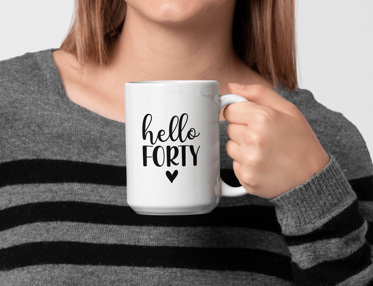 Hello 40 Mug 40th Birthday Gift for Friend Turning 40 Gift - Etsy