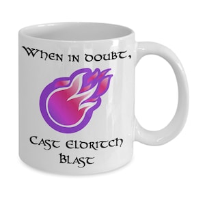 Eldritch Blast Dnd Mug Dnd Gifts Funny Dungeons and Dragons Coffee Mug ...