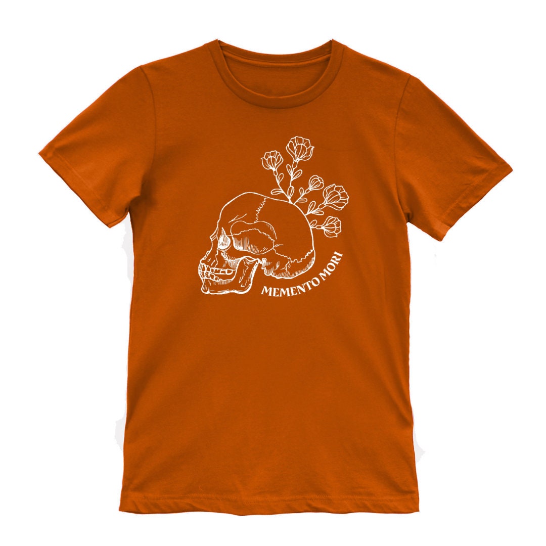 Memento Mori Shirt Dark Academia Clothing Emo Shirt Stoic Quote Skull ...