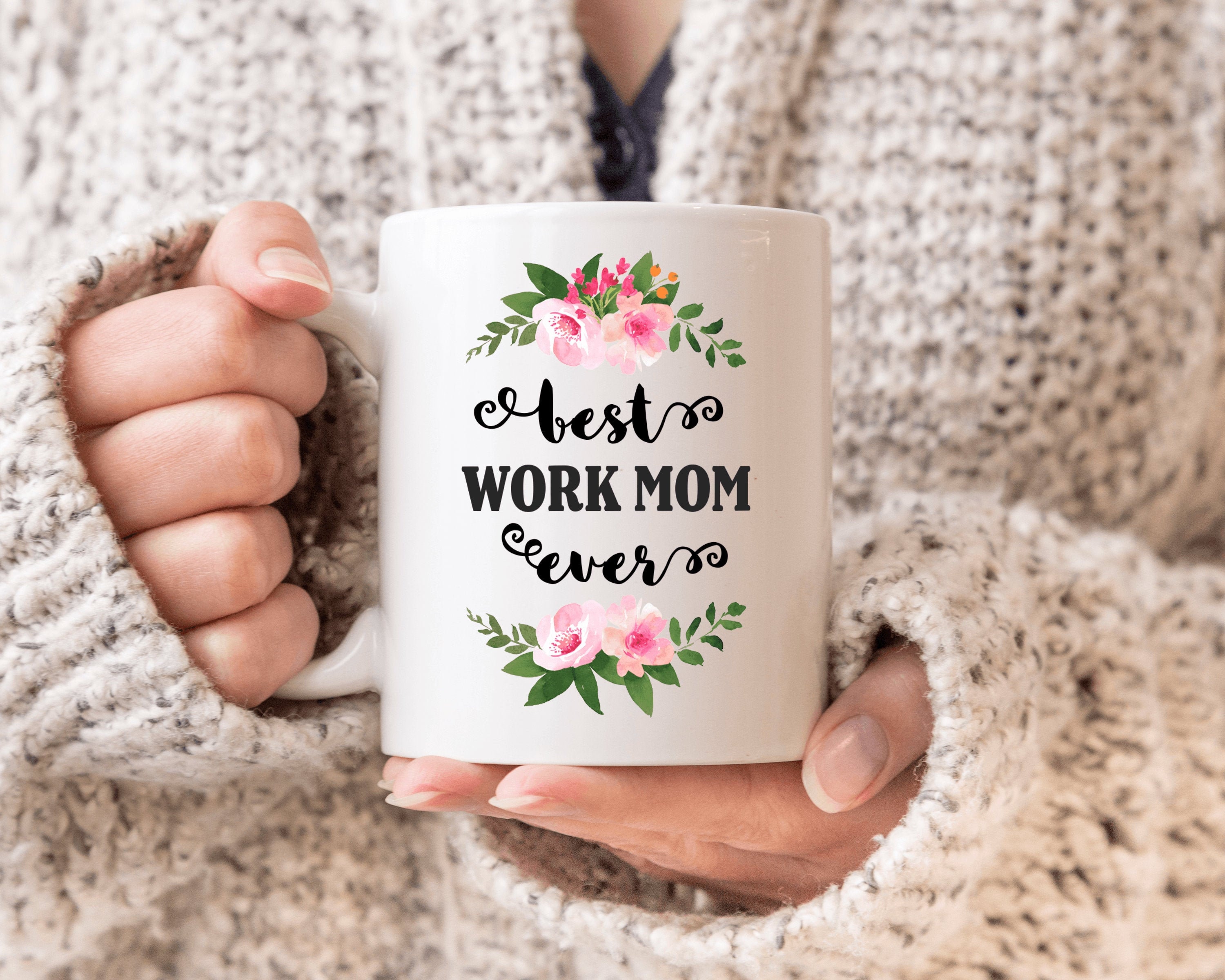 Coworker Mug Work Mom Funny Coworker Gift Best Work Mom Ever - Etsy