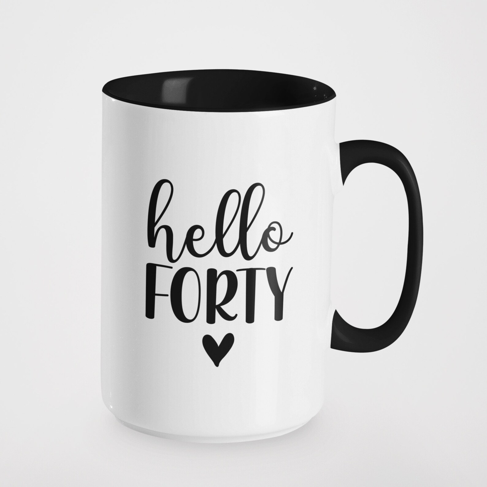 Hello 40 Mug 40th Birthday Gift for Friend Turning 40 Gift Fortieth ...