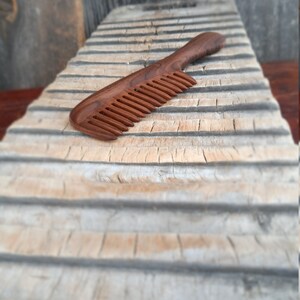 Wooden Comb, Wooden Comb With Handle, Wooden Hair Comb, Comb, Wooden ...