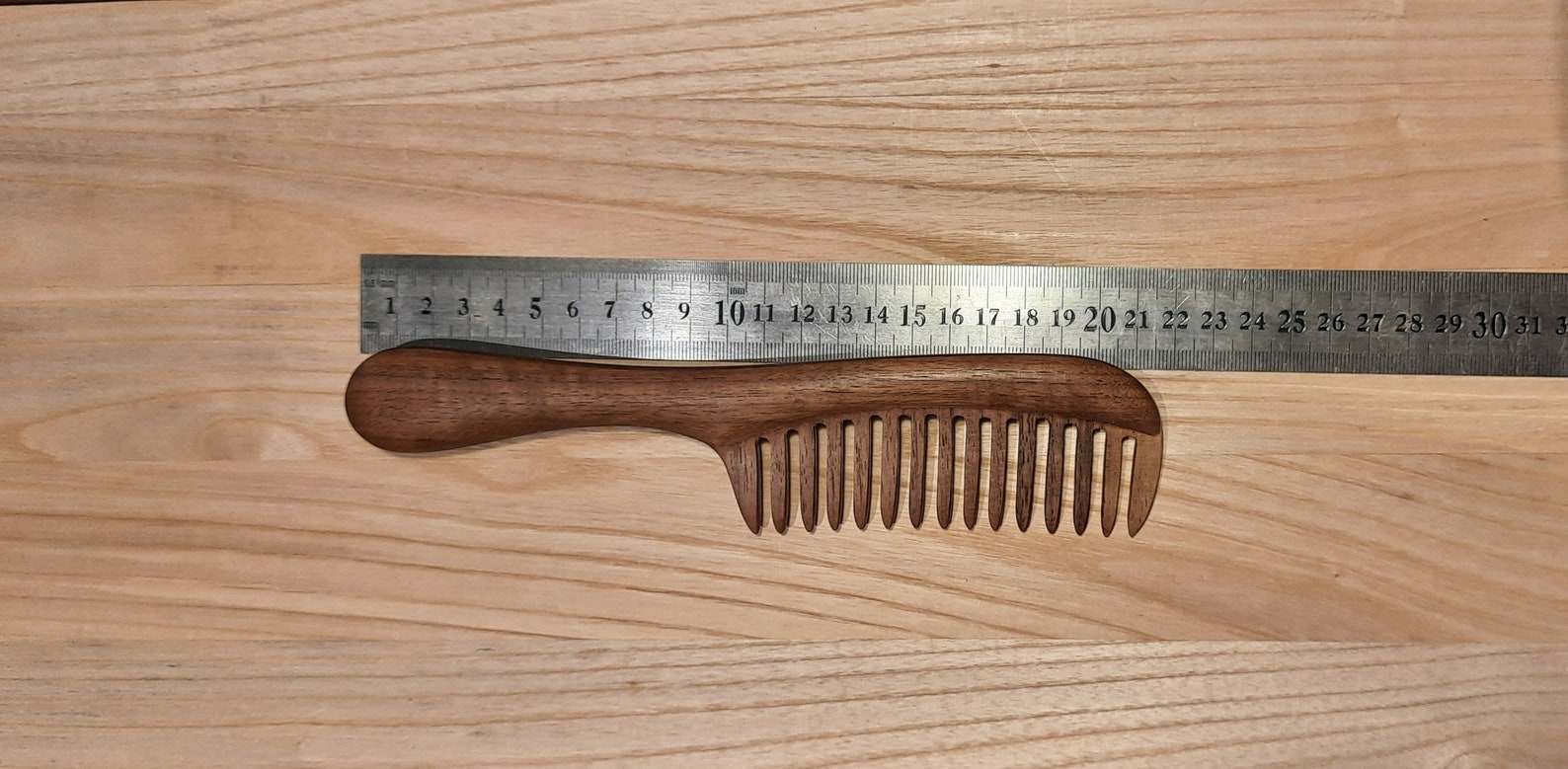 Wooden Comb, Wooden Comb With Handle, Wooden Hair Comb, Comb, Wooden ...