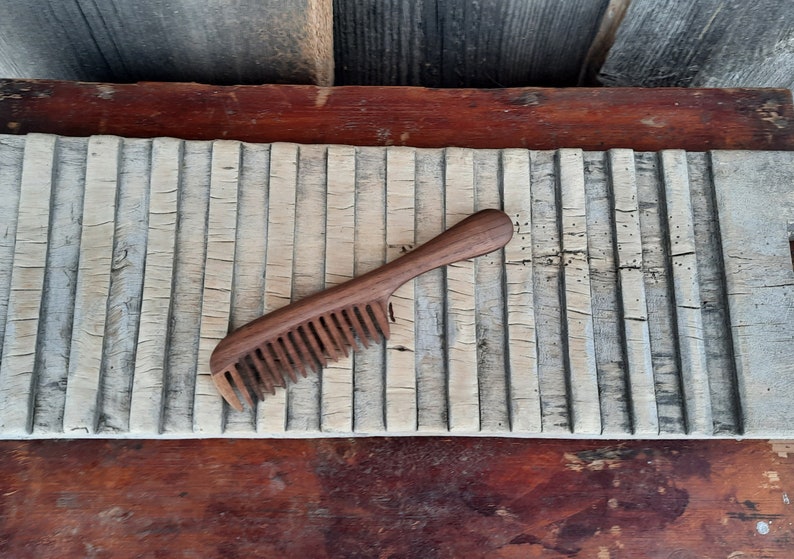 Wooden Comb, Wooden Comb With Handle, Wooden Hair Comb, Comb, Wooden ...
