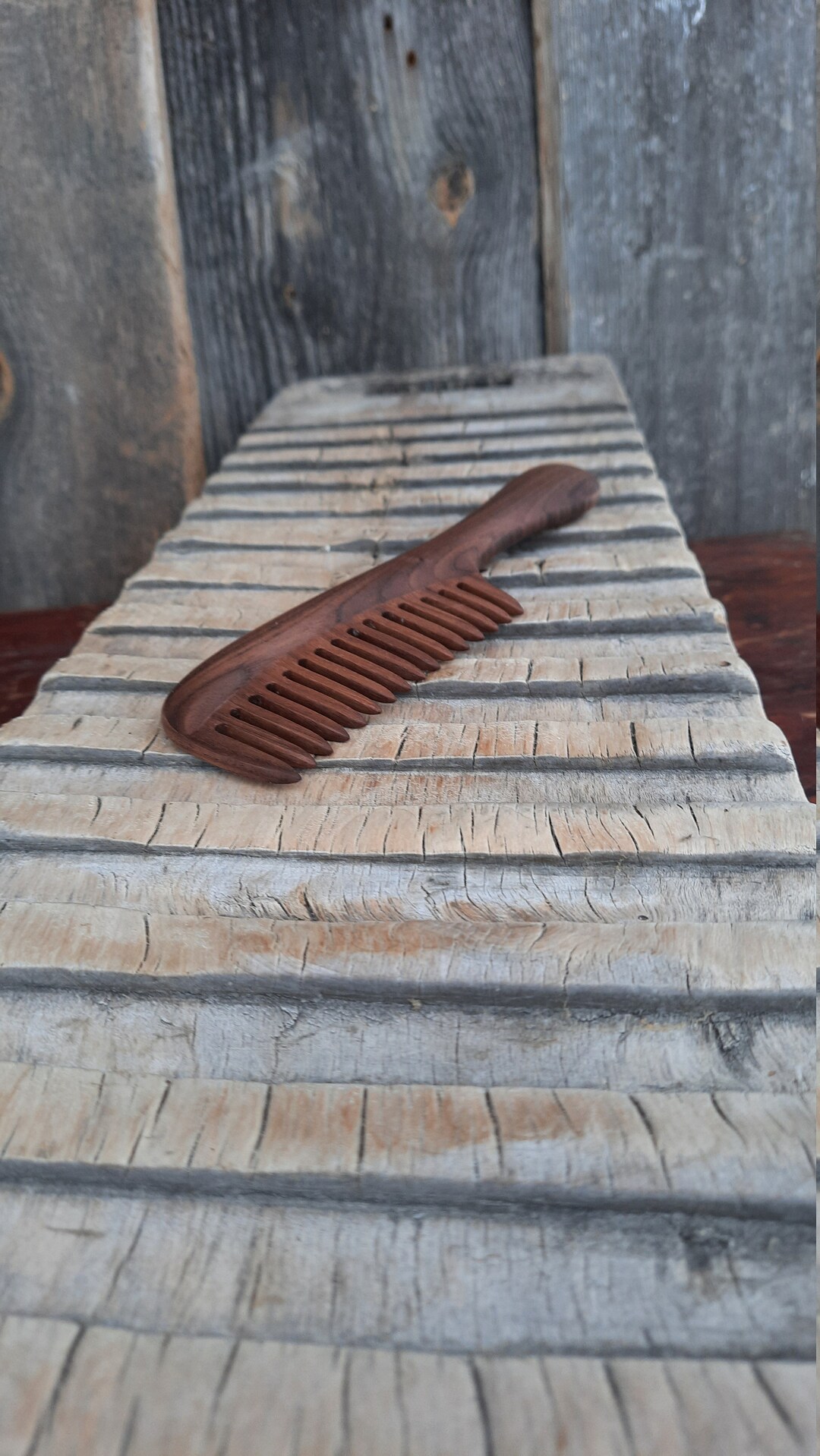 Wooden Comb, Wooden Comb With Handle, Wooden Hair Comb, Comb, Wooden ...