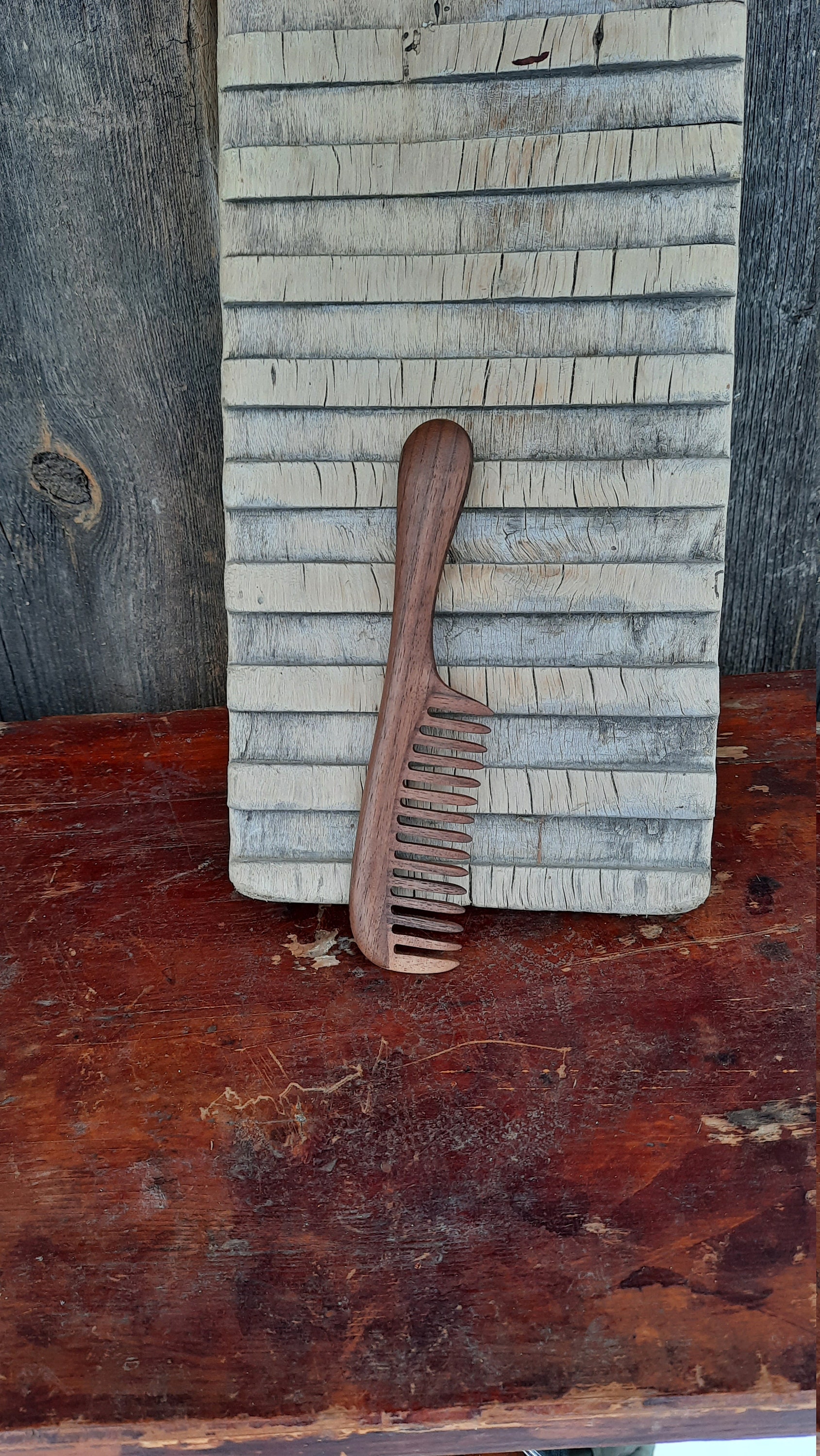 Wooden Comb, Wooden Comb With Handle, Wooden Hair Comb, Comb, Wooden ...