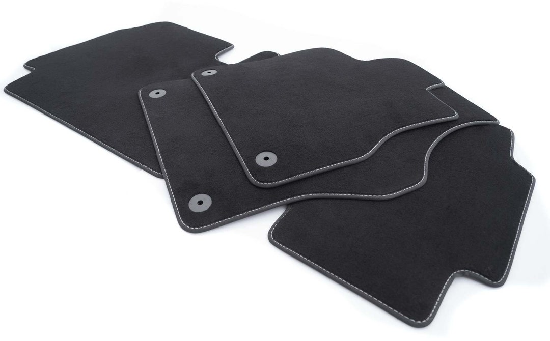 Floor Mats for VW ID Buzz white Decorative Stitching - Etsy