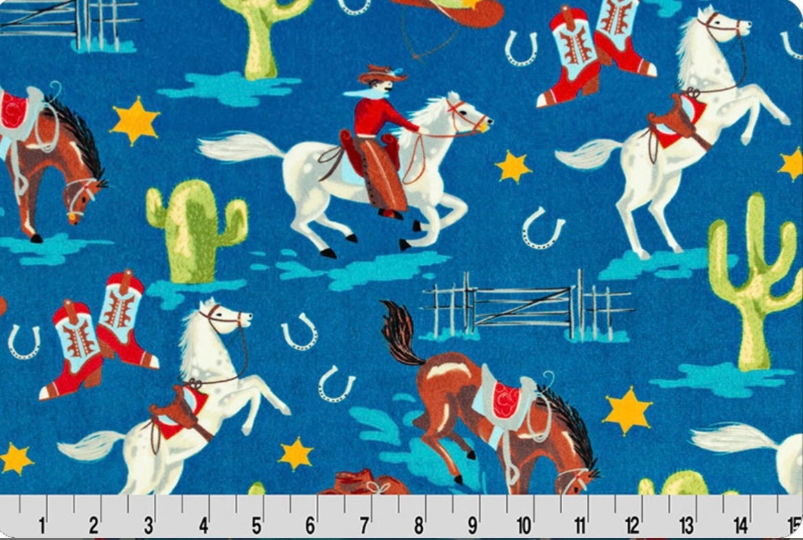Ranger Rex Digital Cuddle Red, Shannon Fabrics, Cuddle, Minky, Cowboyl ...