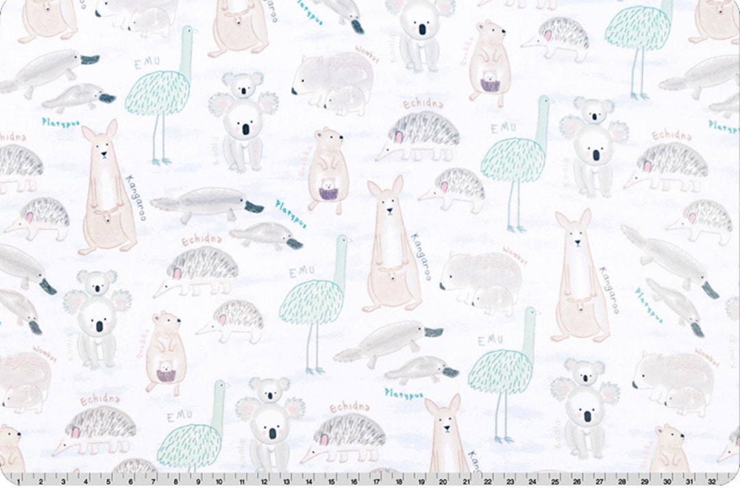 Outback Digital Cuddle, Shannon Fabrics, Cuddle, Minky, Animal Minky ...
