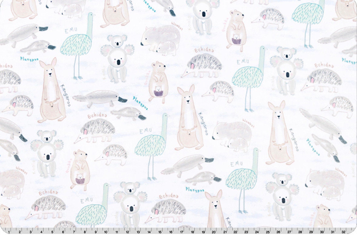 Outback Digital Cuddle, Shannon Fabrics, Cuddle, Minky, Animal Minky ...