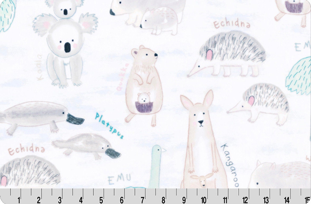 Outback Digital Cuddle, Shannon Fabrics, Cuddle, Minky, Animal Minky ...