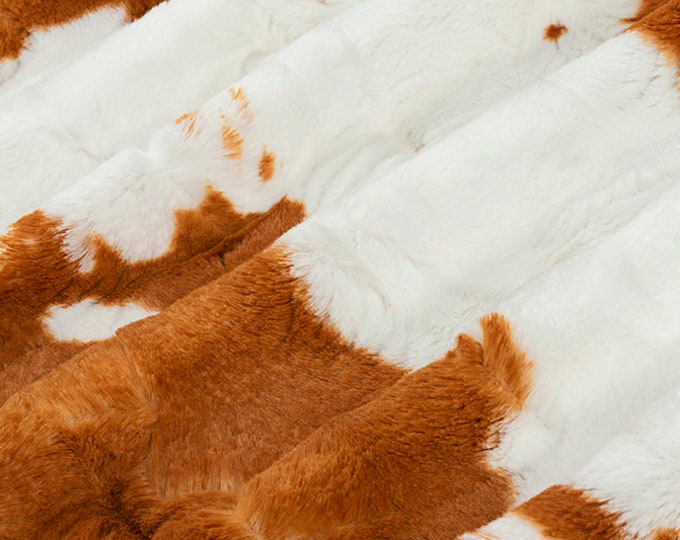 LUXE Cuddle Calf Penny by Shannon Fabrics, Penny Cuddle, Brown Cow ...