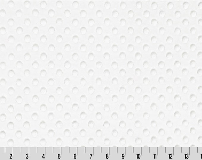 White Dimple Minky by Shannon Fabrics, Bumpy White Minky, White Dimple ...