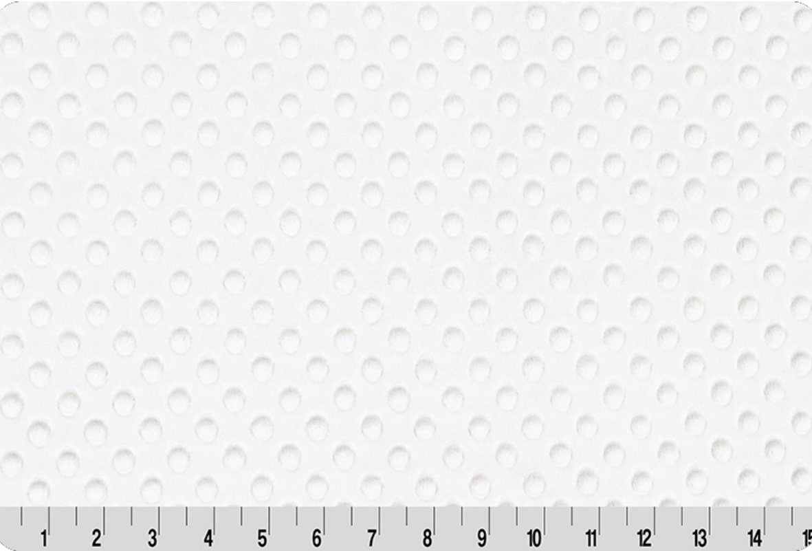 White Dimple Minky by Shannon Fabrics, Bumpy White Minky, White Dimple ...