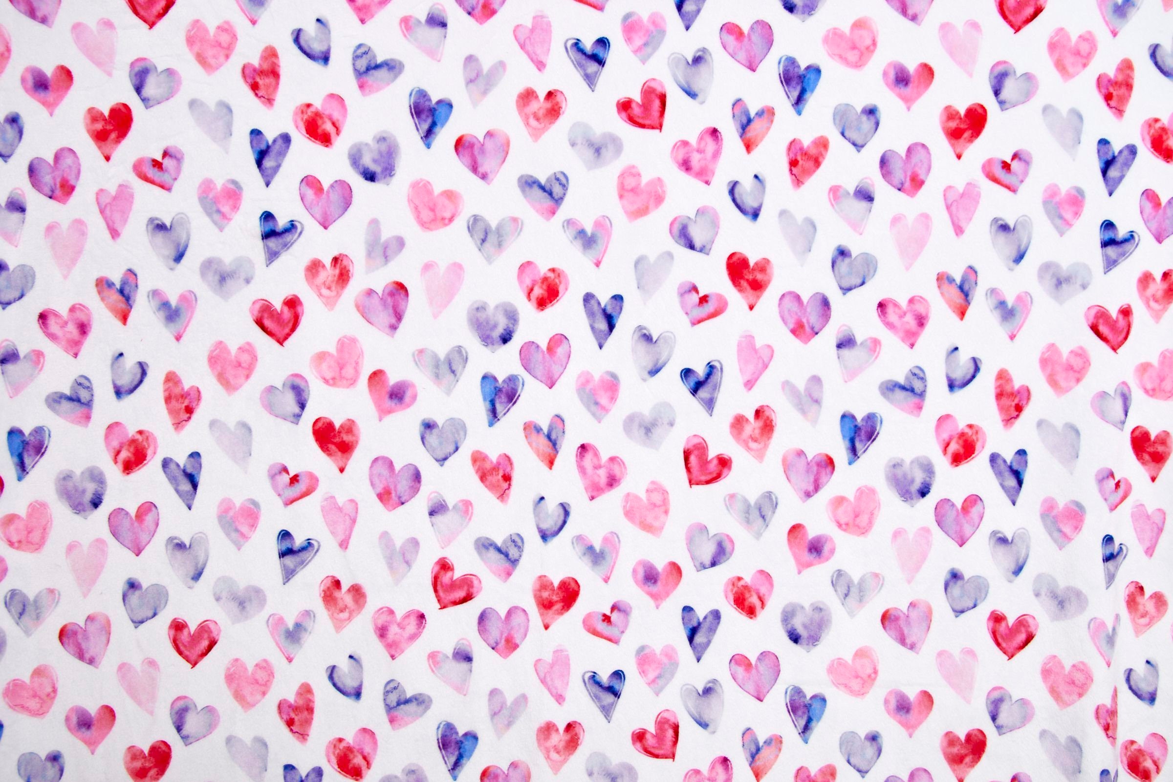 Heart Hues Digital Cuddle, Shannon Fabrics, Cuddle, Minky, Heart Minky ...