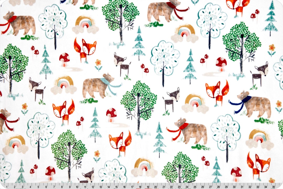 All That Wonder Digital Cuddle, Shannon Fabrics, Cuddle, Minky, Fox ...
