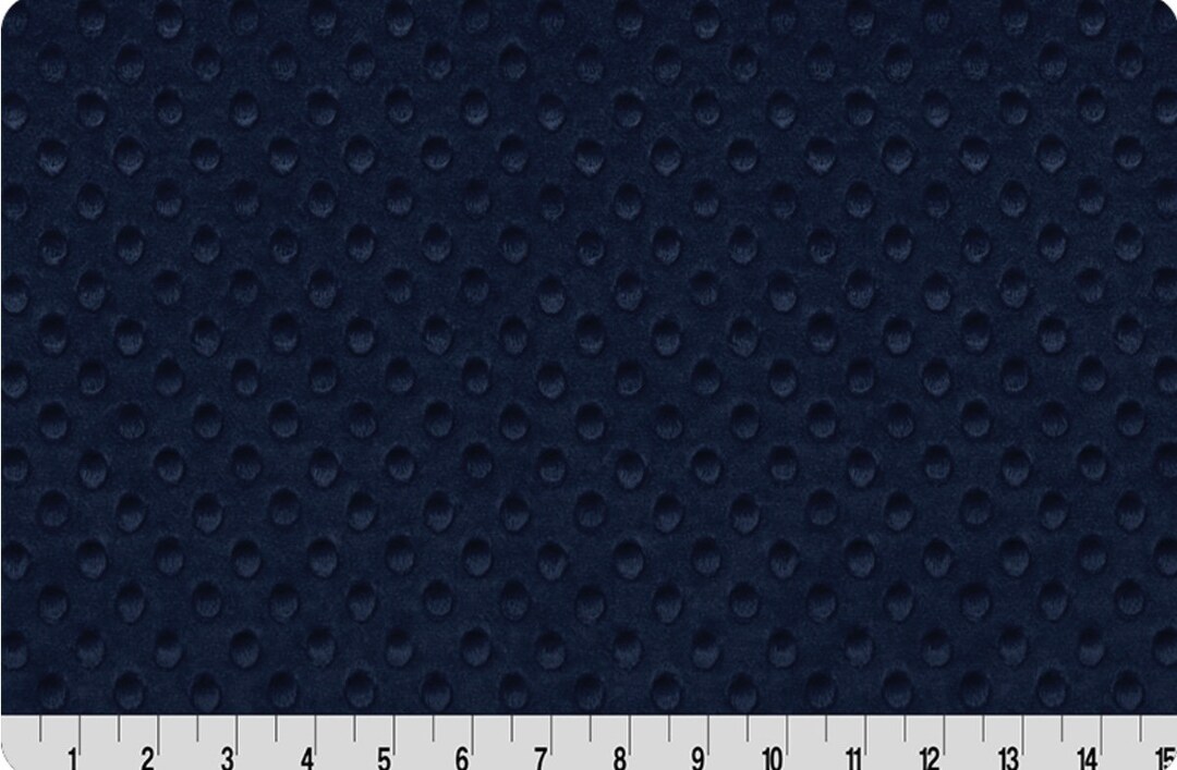 Navy Dimple Minky by Shannon Fabrics, Bumpy Navy Minky, Navy Dimple Cuddle, Navy Dot Minky, Navy ...