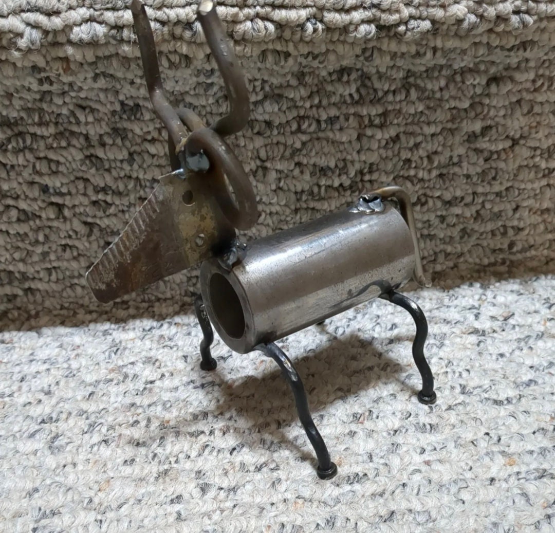 Metal Welded Sculpture - Bull - Etsy
