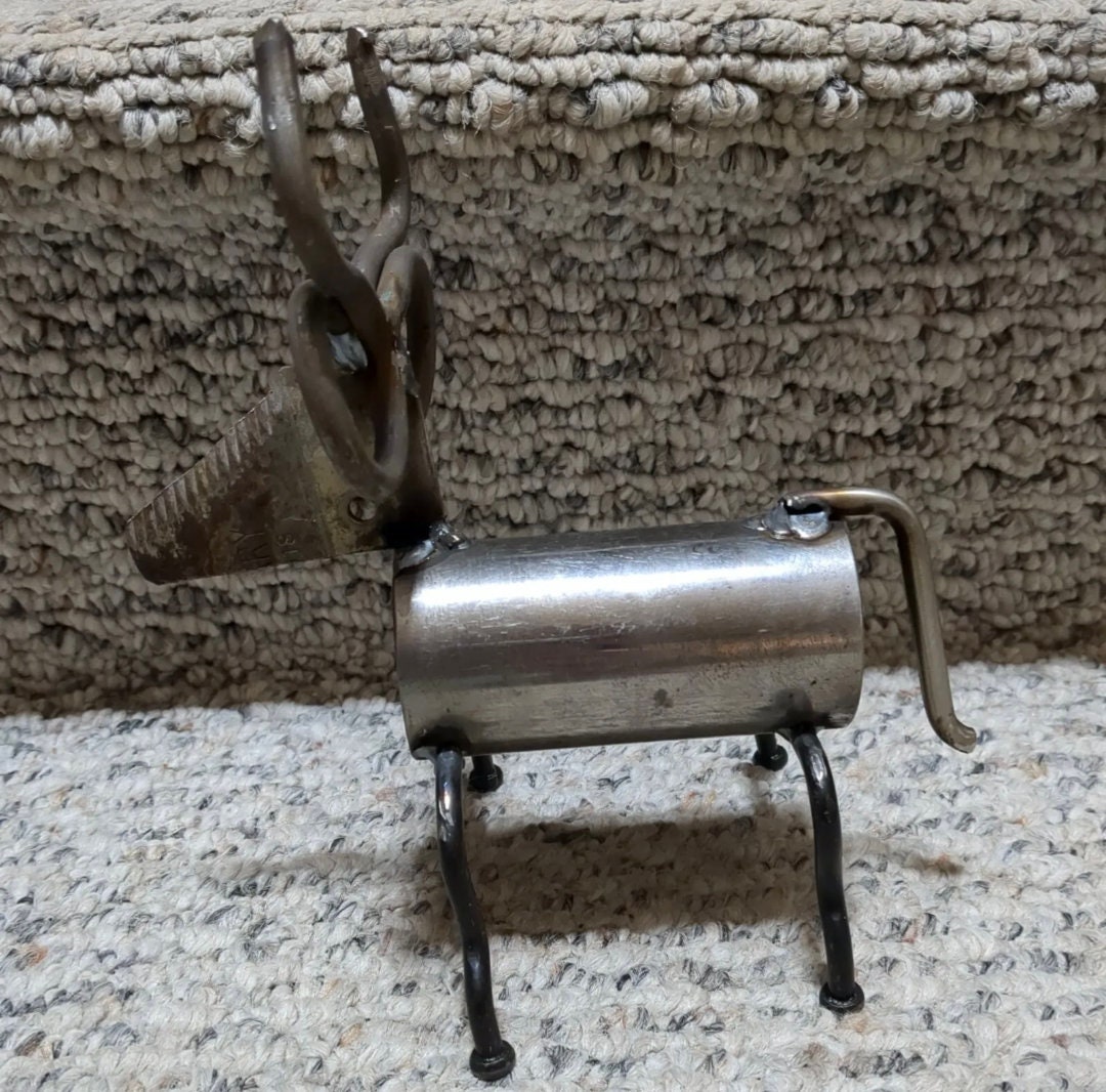 Metal Welded Sculpture - Bull - Etsy