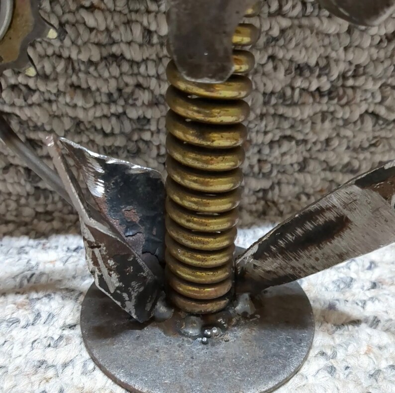 Metal Welded Sculpture - Flower, Sunflower - Recycled Parts - Etsy