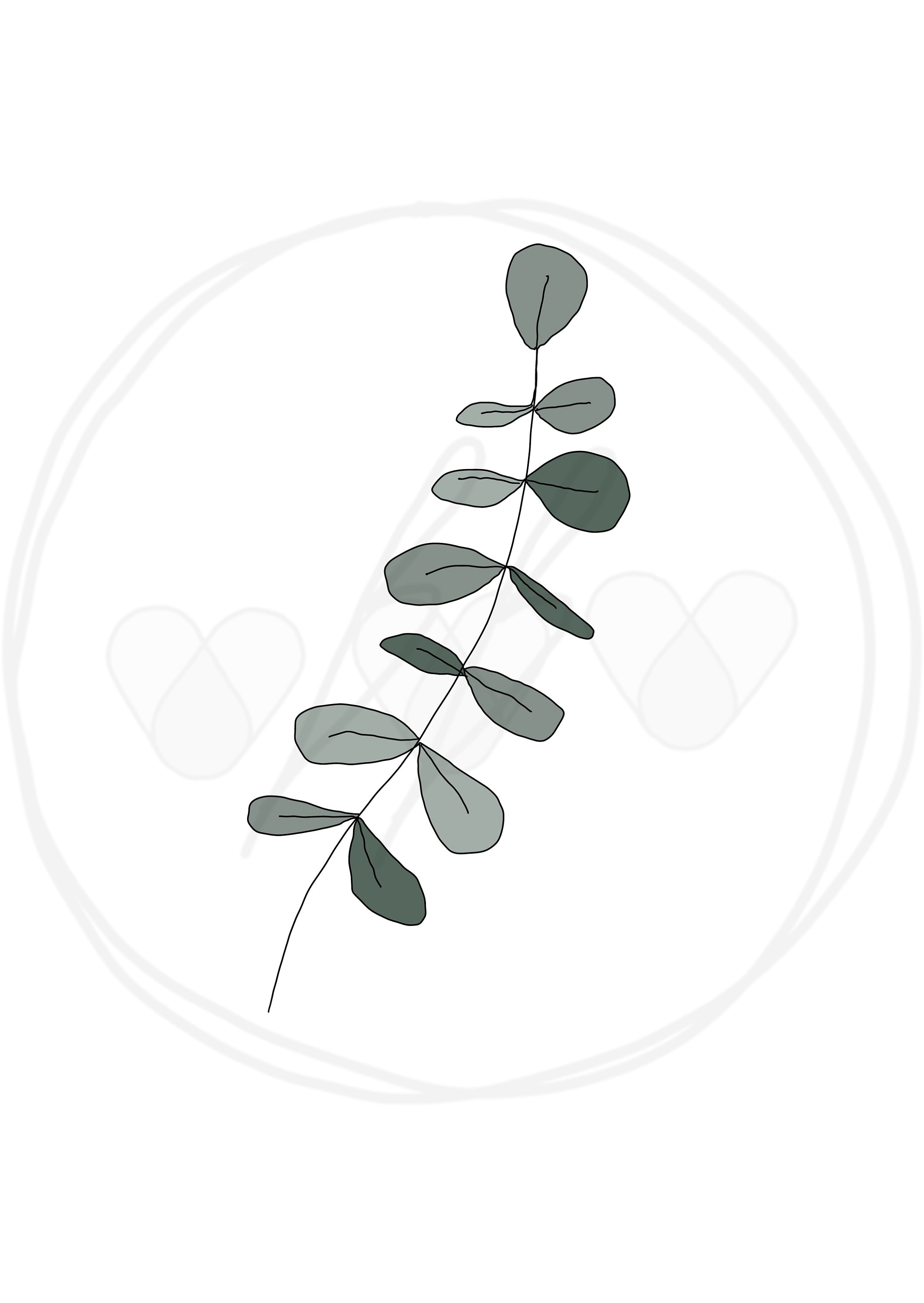 Set of Three Minimalist Plant Print Instant Downloadable - Etsy