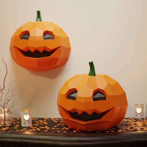 Pumpkin Witch Papercraft Halloween Decor - Etsy