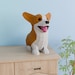 Corgi Papercraft 3D DIY Dog Low Poly Paper Crafts Puppy Decor Model ...