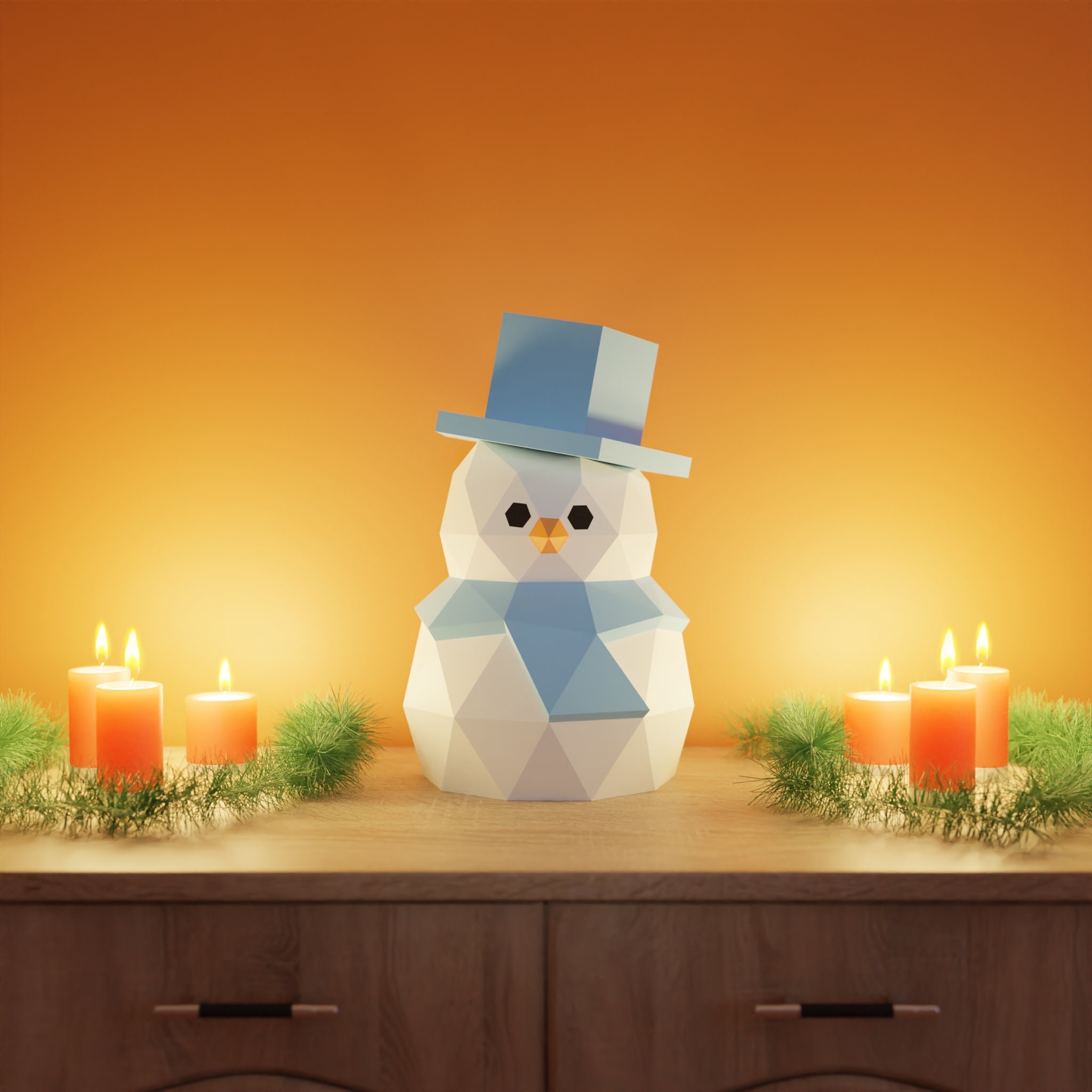 Minecraft Papercraft Snowman