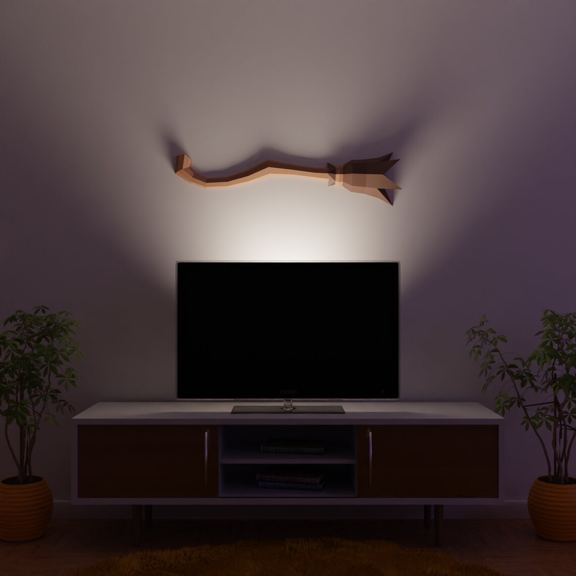 Witch's Broom Papercraft 3D DIY Low Poly Paper Crafts - Etsy