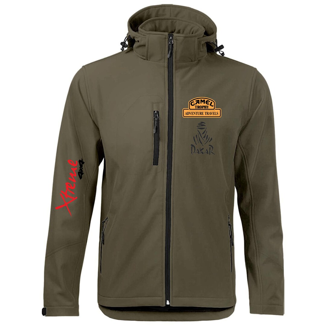 Softshell Jacket Men's Motorsport Camel Trophy Offroad 4x4 Rainproof ...